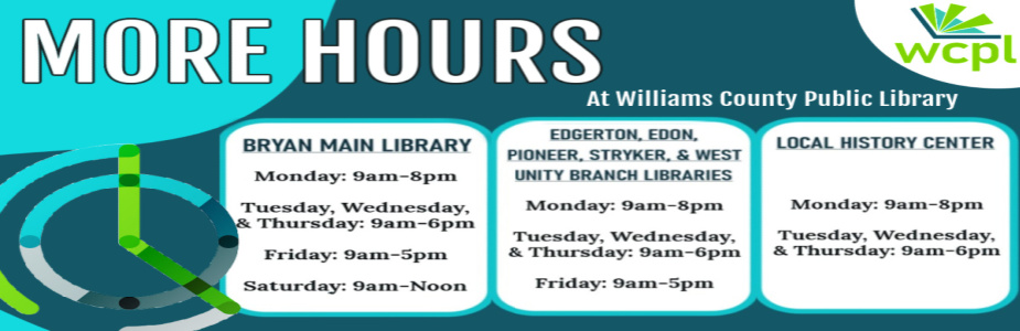 Home | Williams County Public Library